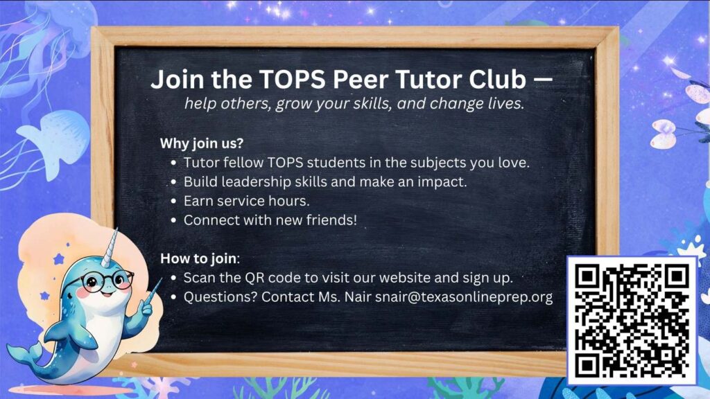 Peer Tutor Club - Texas Online Preparatory School